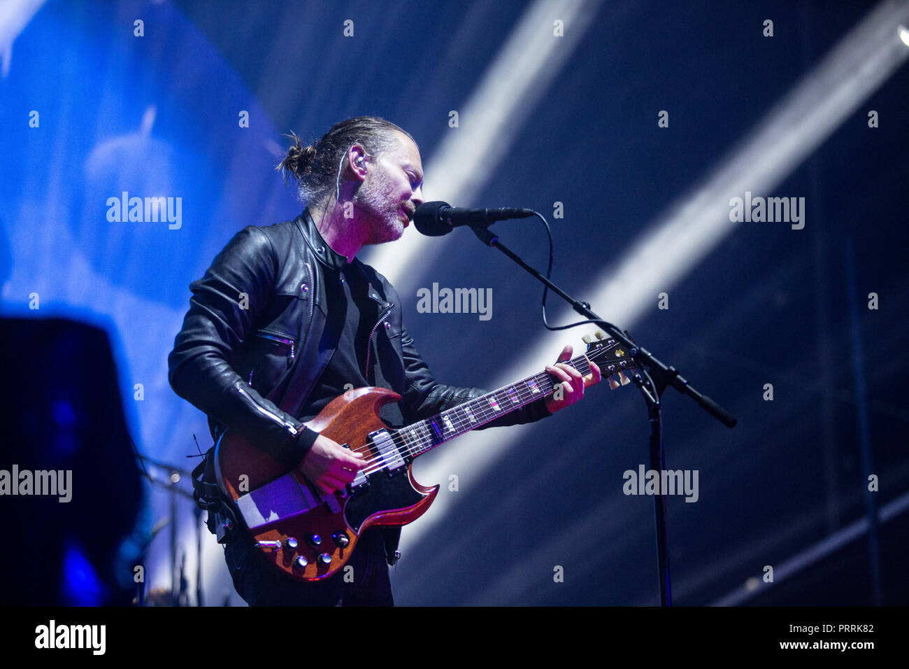 Photo has radiohead vocalist thom yorke hi-res stock photography and ...