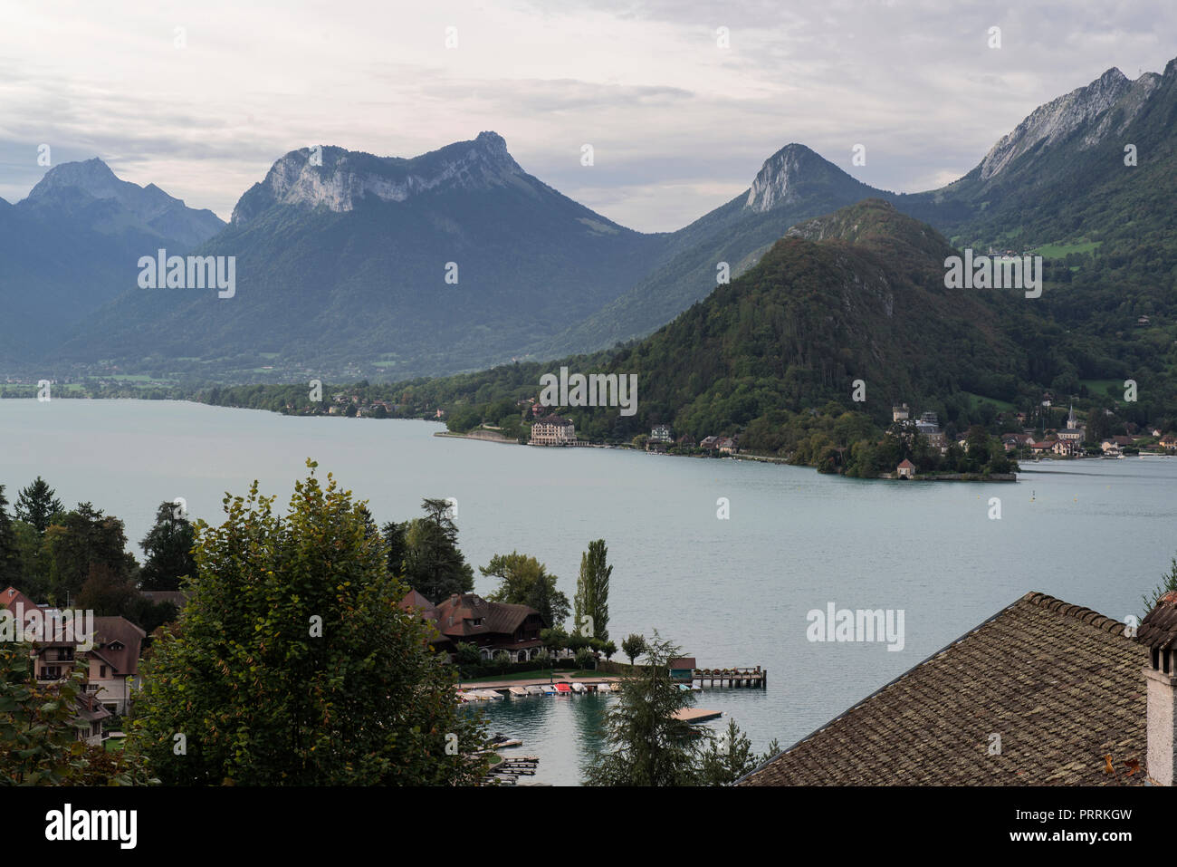 Village of Talloires on the Banks of Lake Annecy, Annecy, France ...