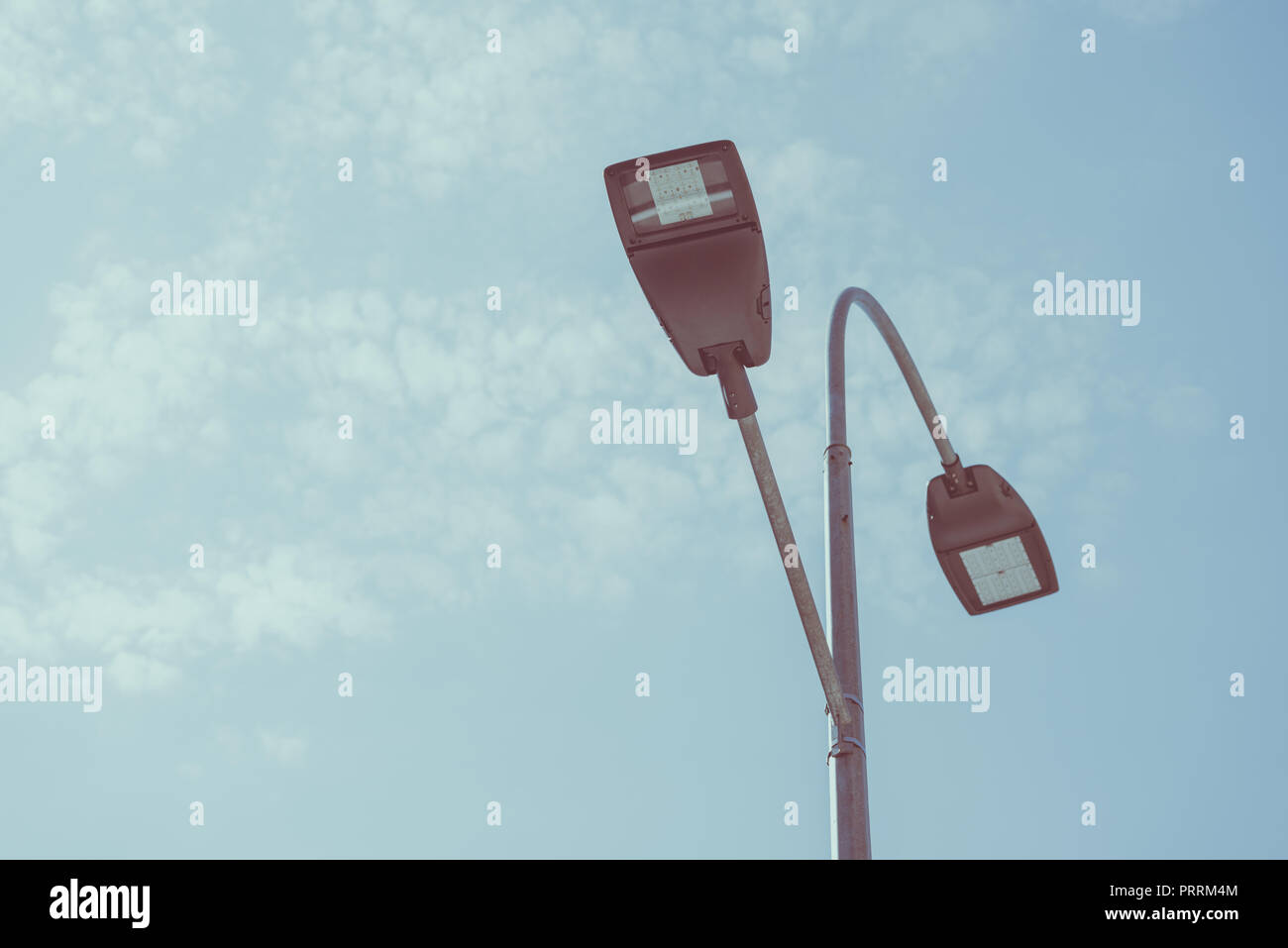 Blue streetlamps hi-res stock photography and images - Alamy