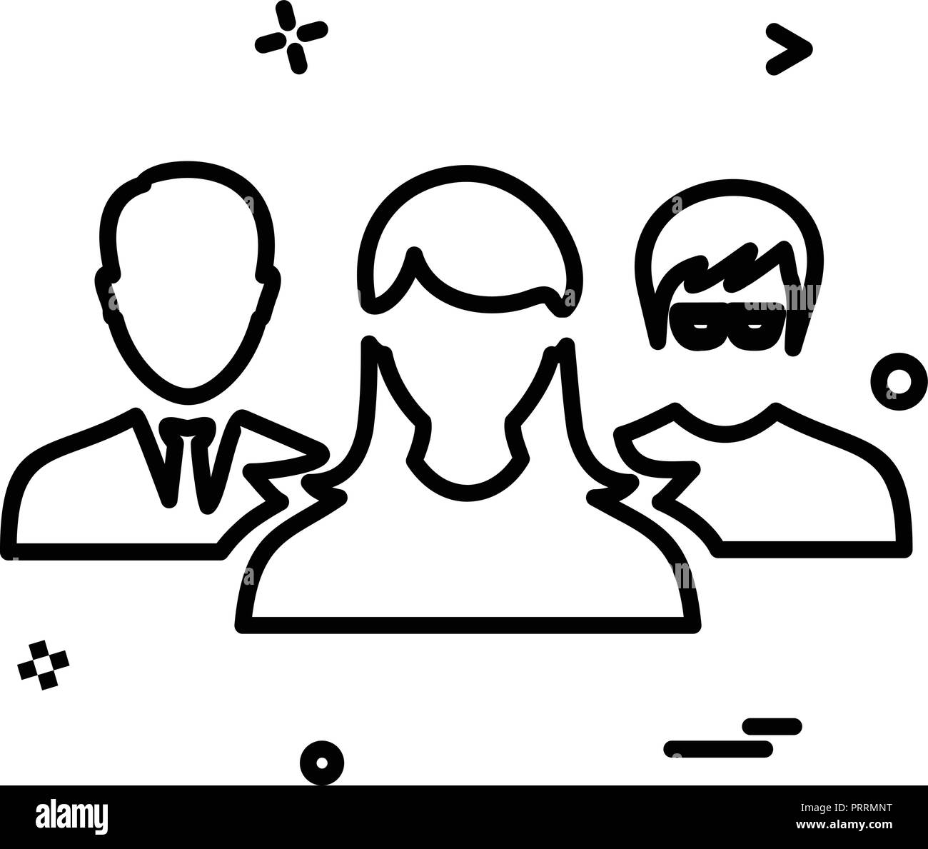 Group avatar icon design vector Stock Vector Image & Art - Alamy