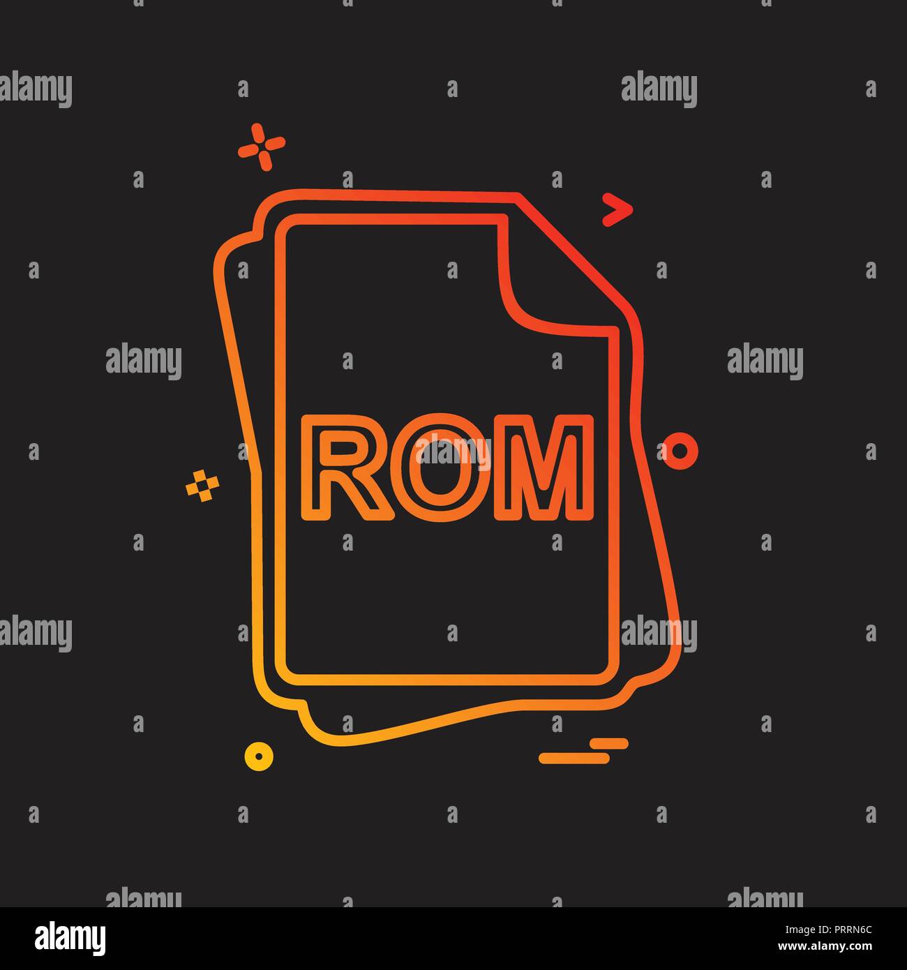 Rom file type Stock Vector Images - Alamy