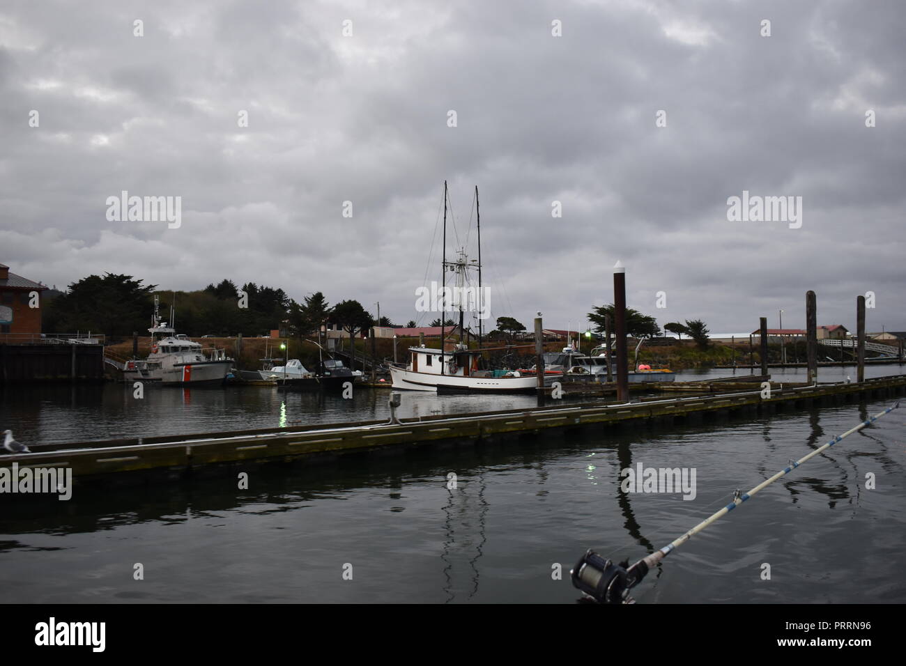 heading out to go bottom fishing on the Oregon coast Stock Photo - Alamy