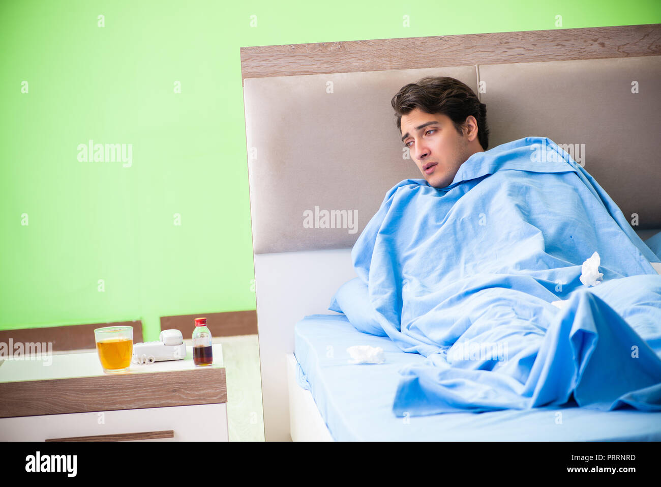 Man suffering from sleeping disorder and insomnia Stock Photo - Alamy