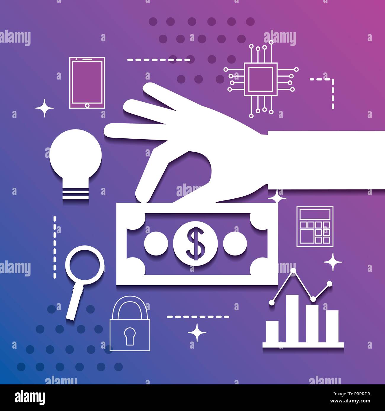 fintech business concept Stock Vector Image & Art - Alamy