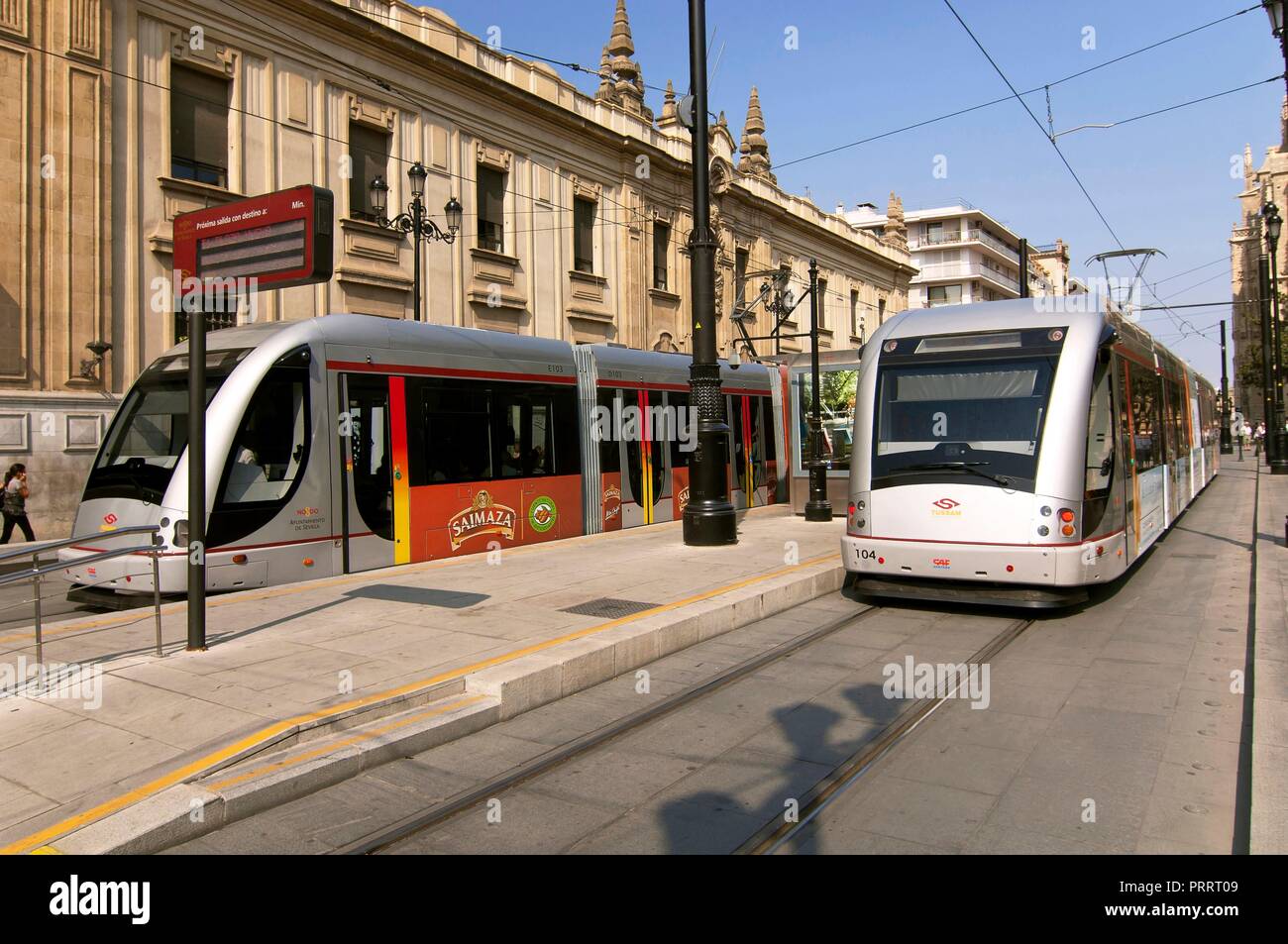 Seville trams hi-res stock photography and images - Alamy