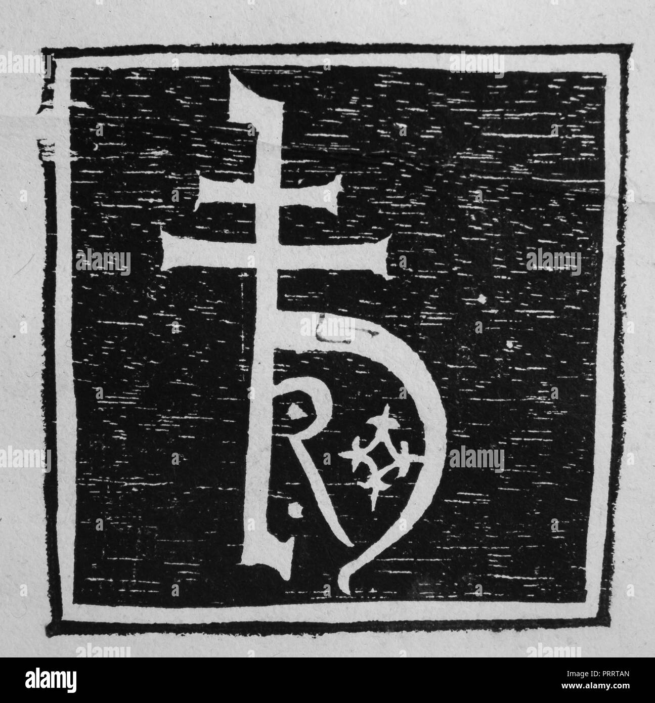 MARCA DE ROSENBACH,ESTAMPER. Museum: Museo de Historia, Barcelona Stock ...