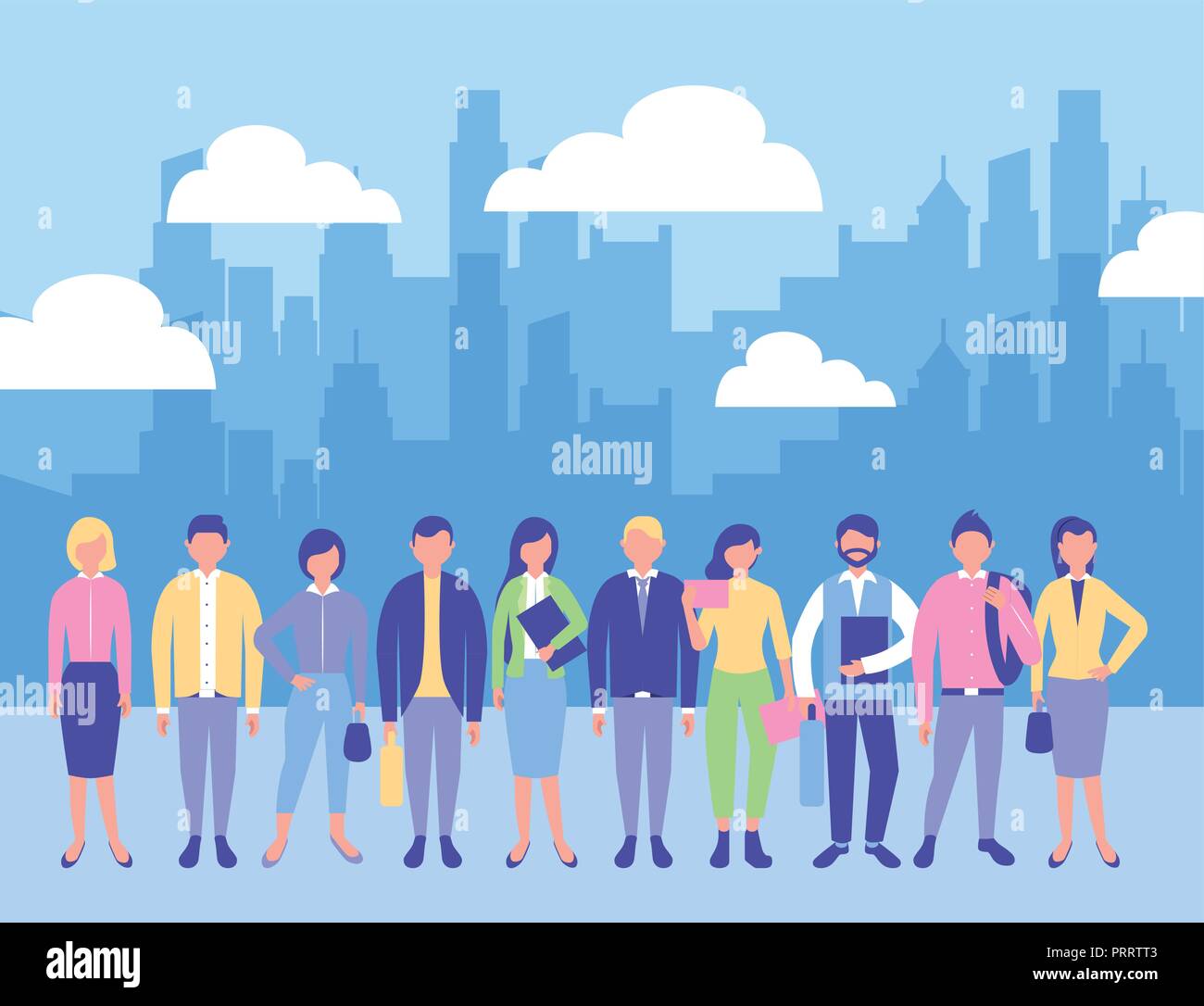 Business city diverse Stock Vector Images - Alamy