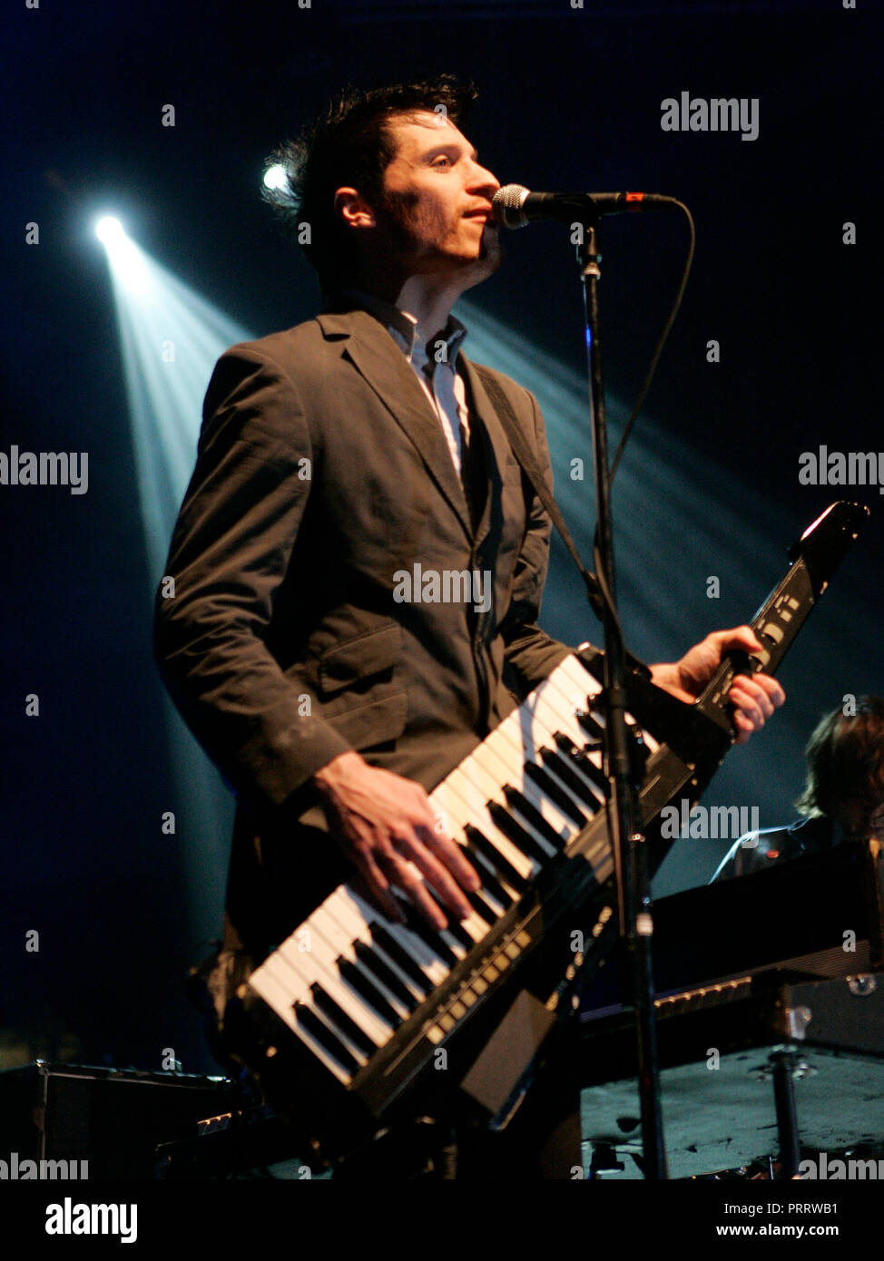 Paul Meany with MuteMath performs in concert at the BankUnited Center ...