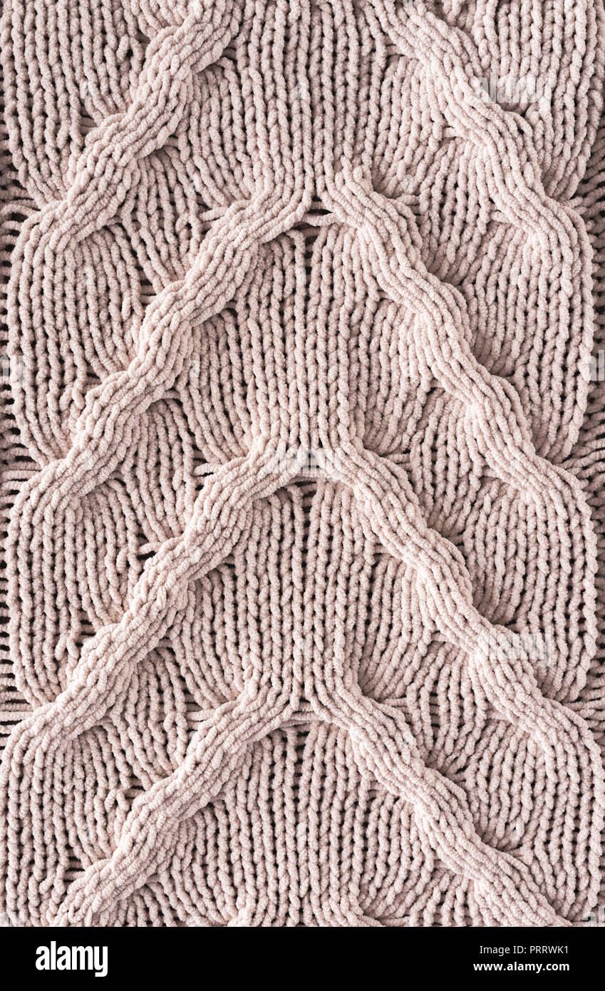 full frame of knitted cloth with pattern as background Stock Photo - Alamy