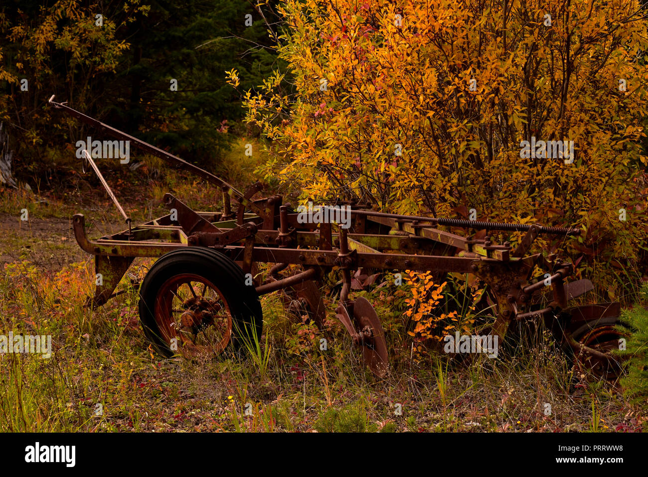 Old John Deere disc and plow combination Stock Photo - Alamy