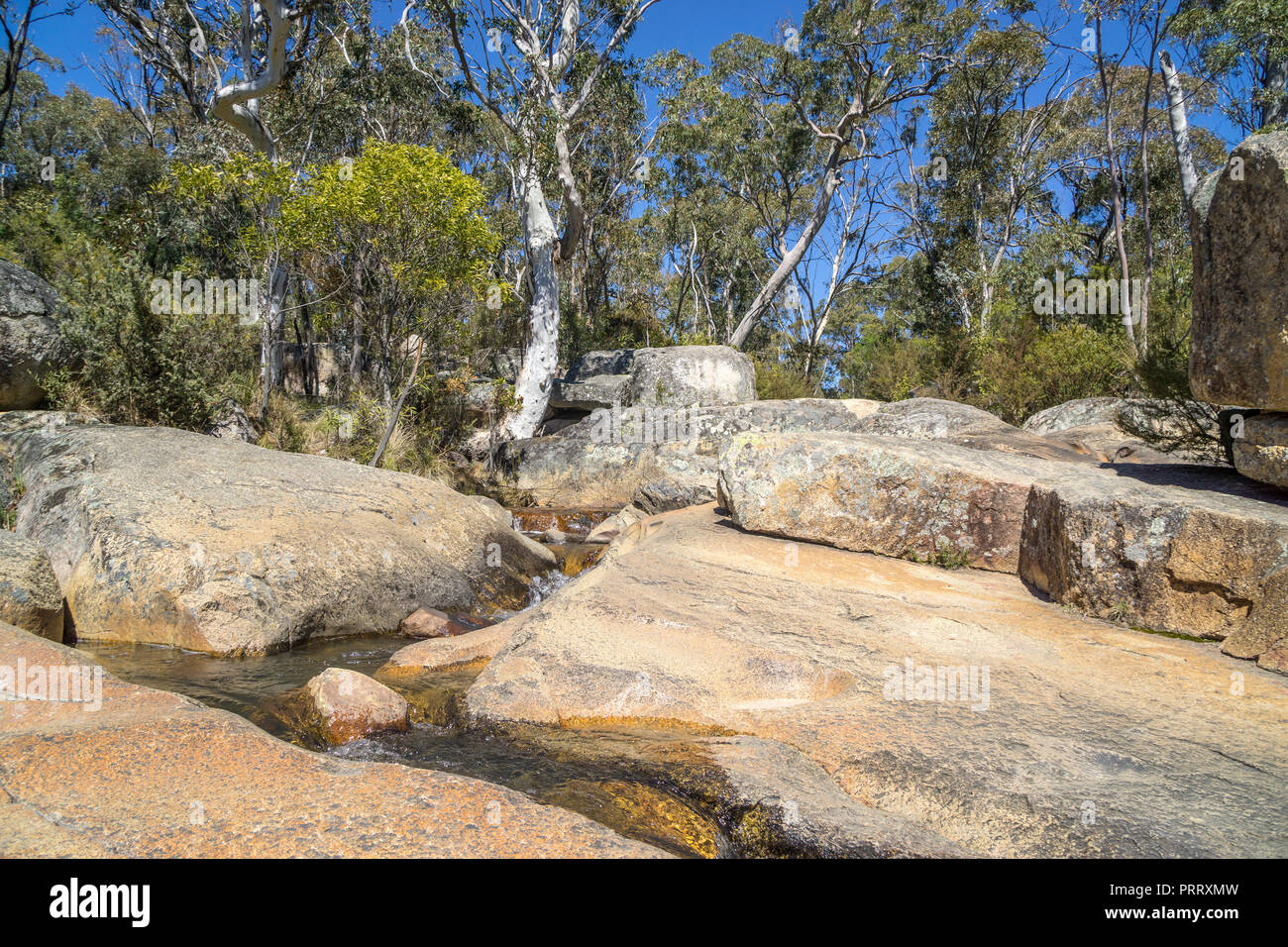 Gibraltar Creek above the waterfall in the Namadgi National Park, near ...