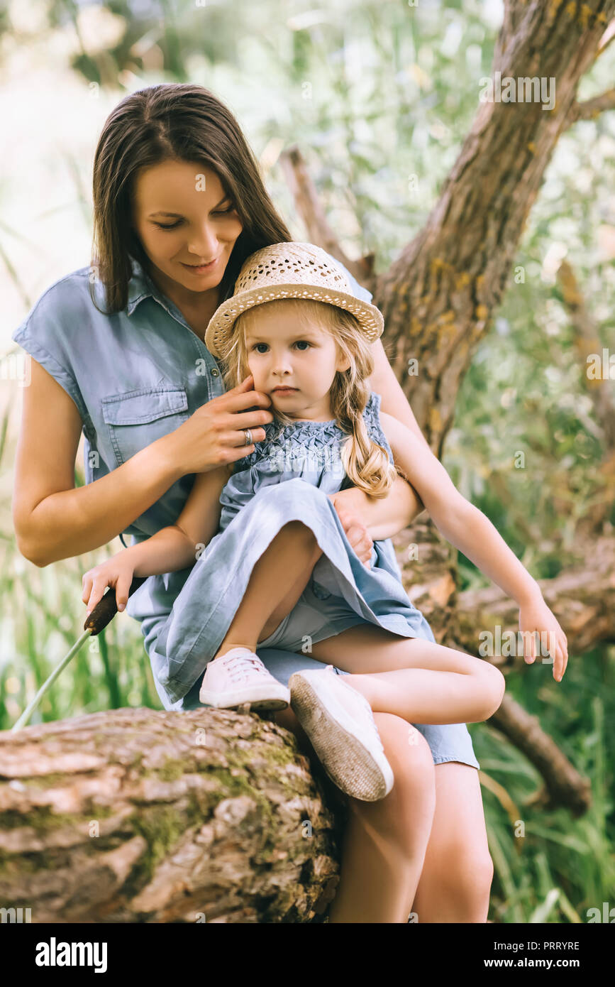 Happy mom children sitting on hi-res stock photography and images - Alamy