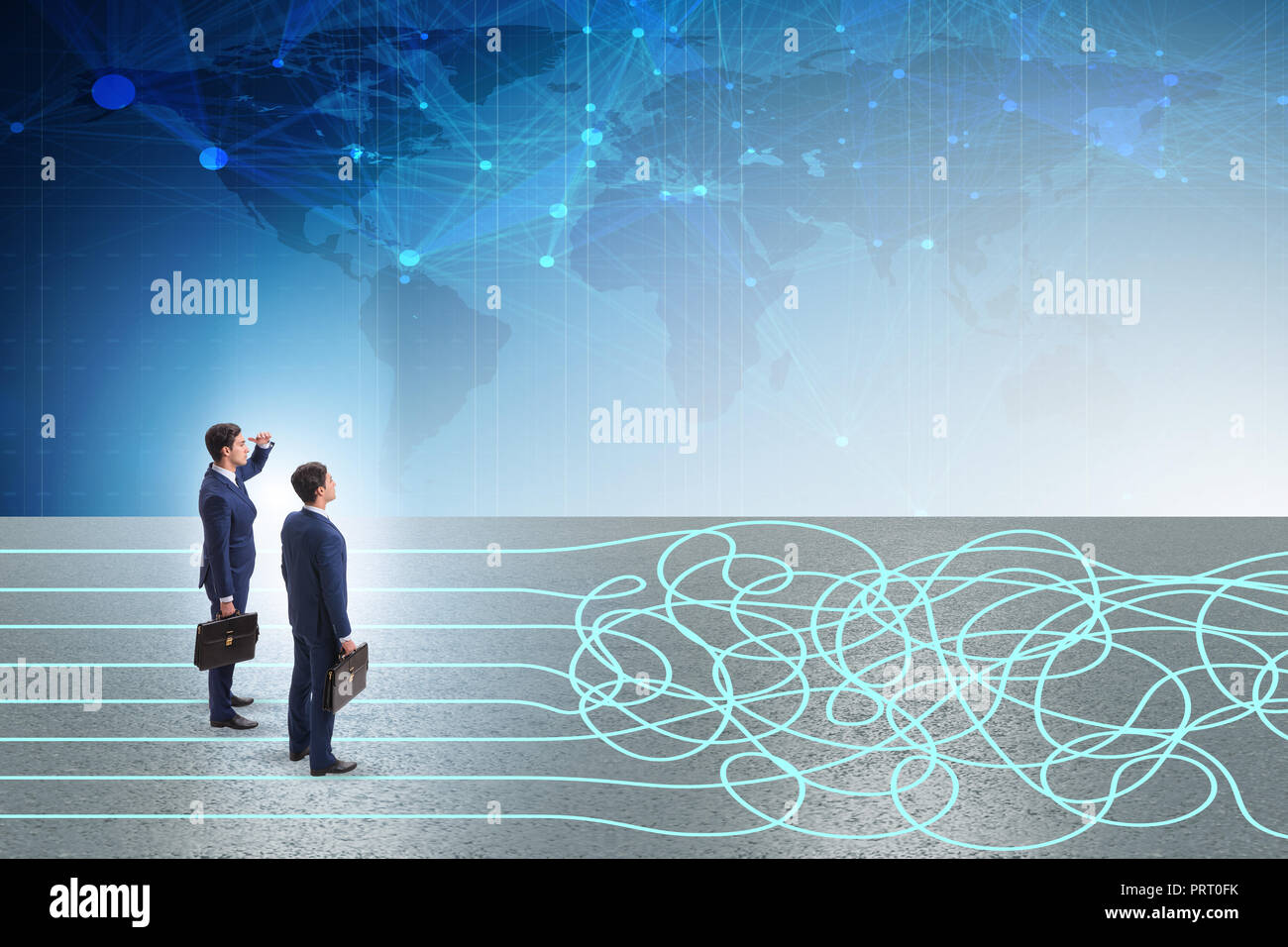 Business concept of uncertainty and confusion Stock Photo - Alamy