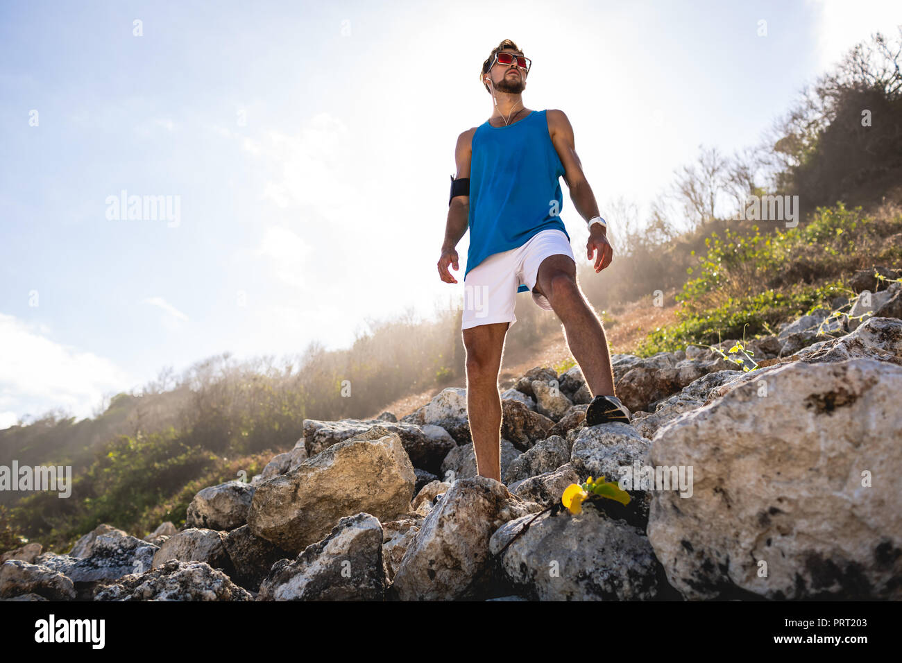 Male bottom view hi-res stock photography and images - Alamy