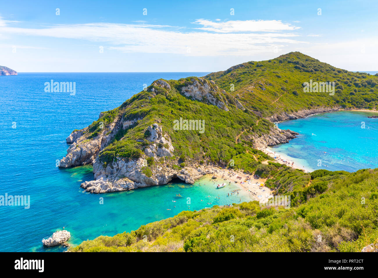 Porto Timoni is an amazing beautiful double beach in Corfu Island ...