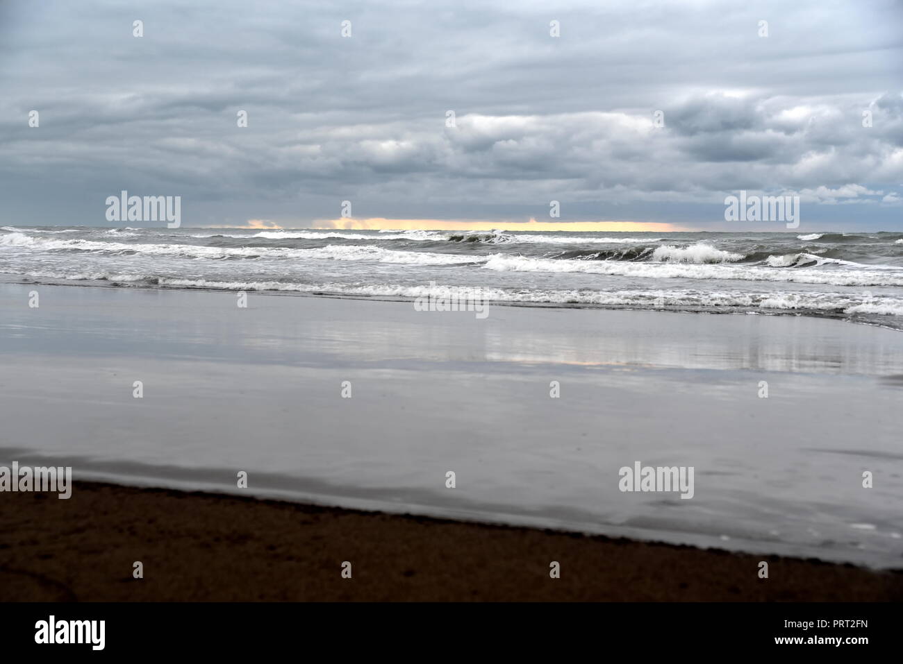 Ziba kenar beach, Caspian sea, Rasht, Gilan Province, Iran Stock Photo ...
