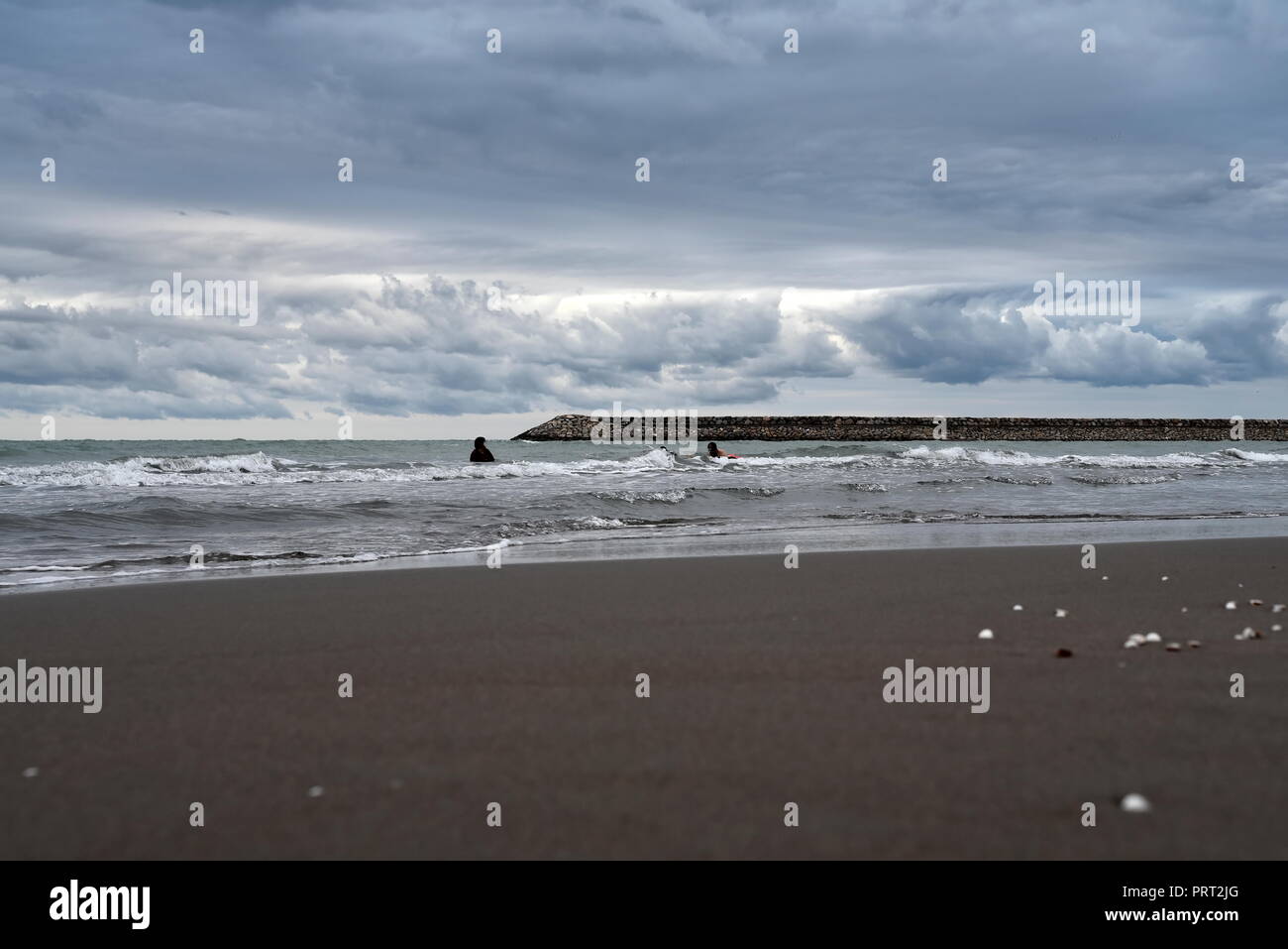 Ziba kenar beach, Caspian sea, Rasht, Gilan Province, Iran Stock Photo ...