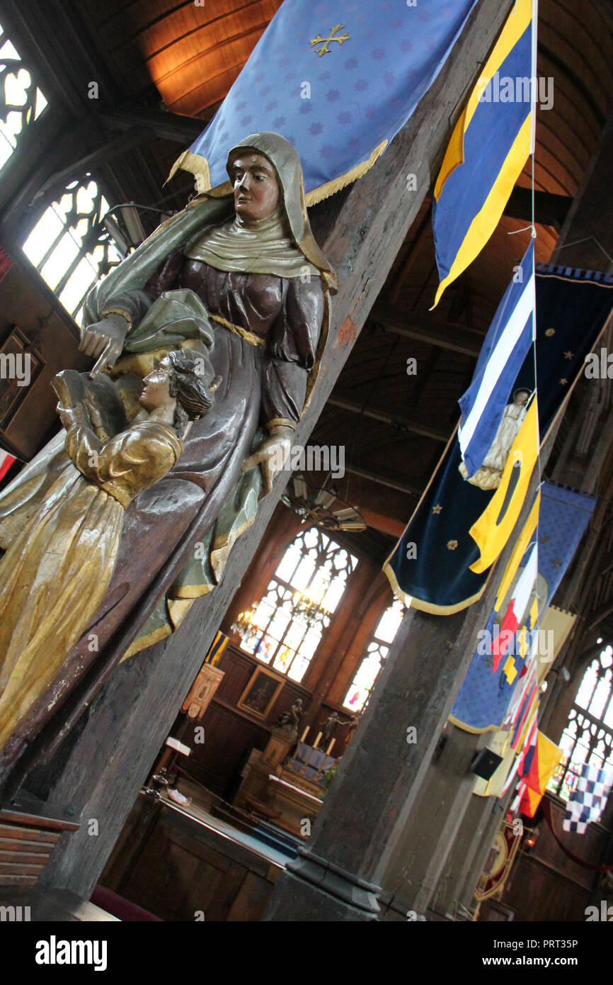 the Sainte-Catherine church in Honfleur (France Stock Photo - Alamy