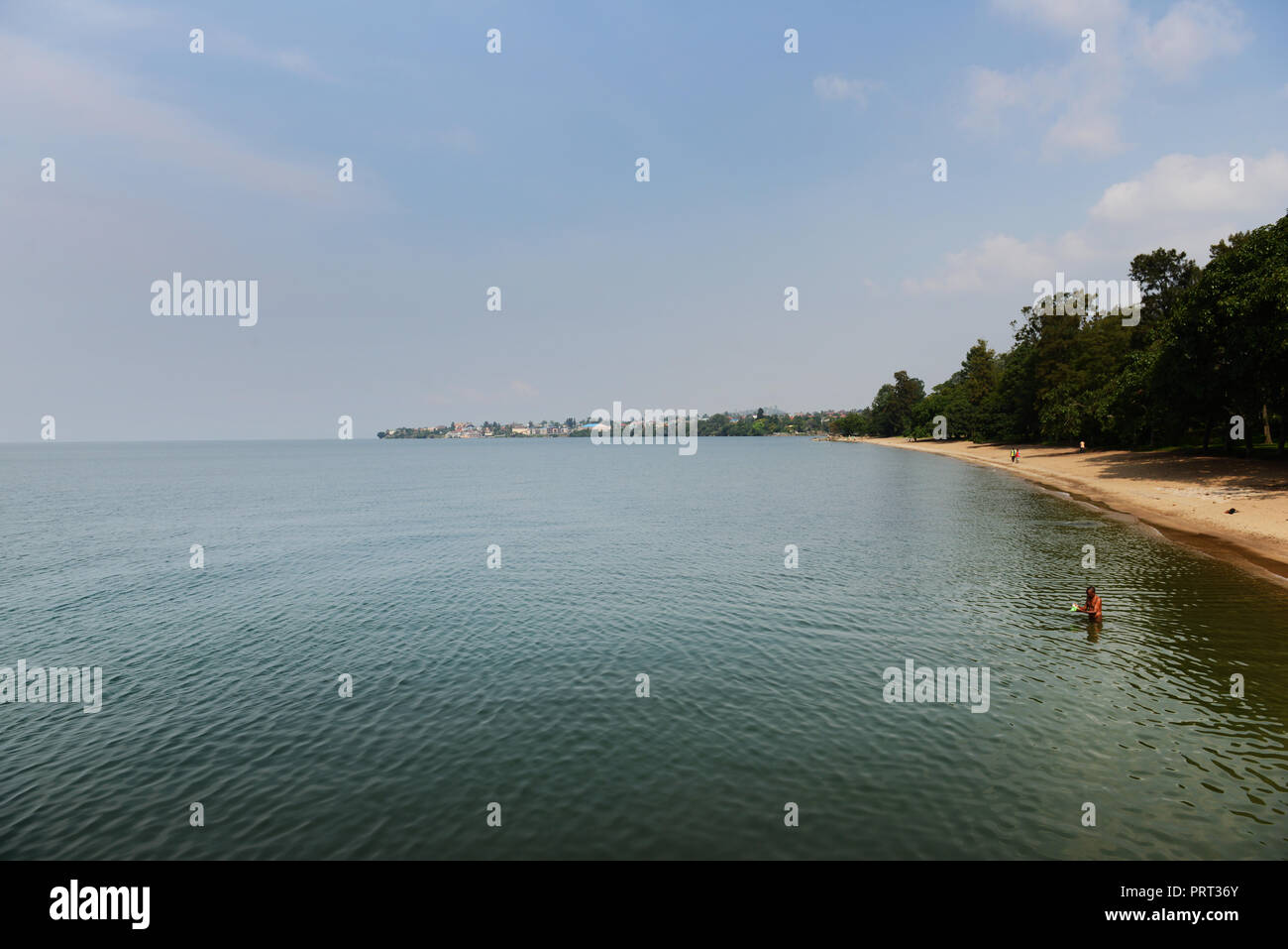 The beautiful Lake Kivu beach at Gisenyi, Rwanda Stock Photo - Alamy