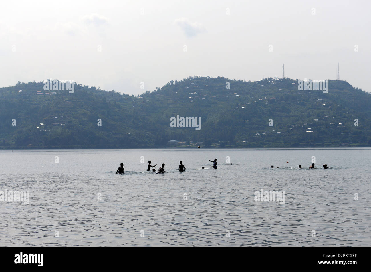 The beautiful Lake Kivul beach at Gisenyi, Rwanda Stock Photo - Alamy
