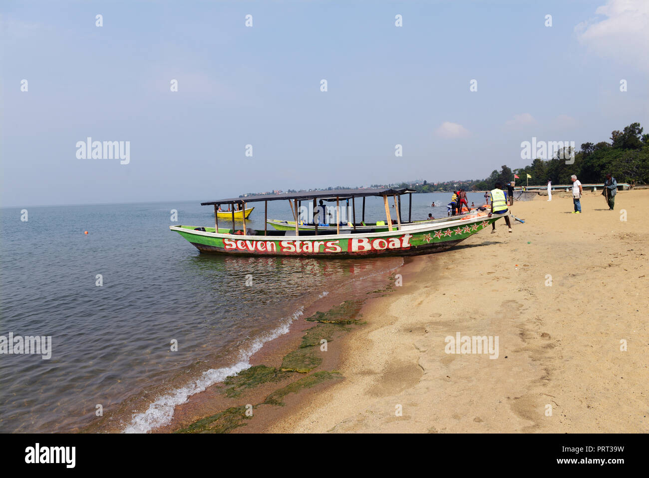 The vibrant beach in Gisenyi, Rwanda Stock Photo - Alamy
