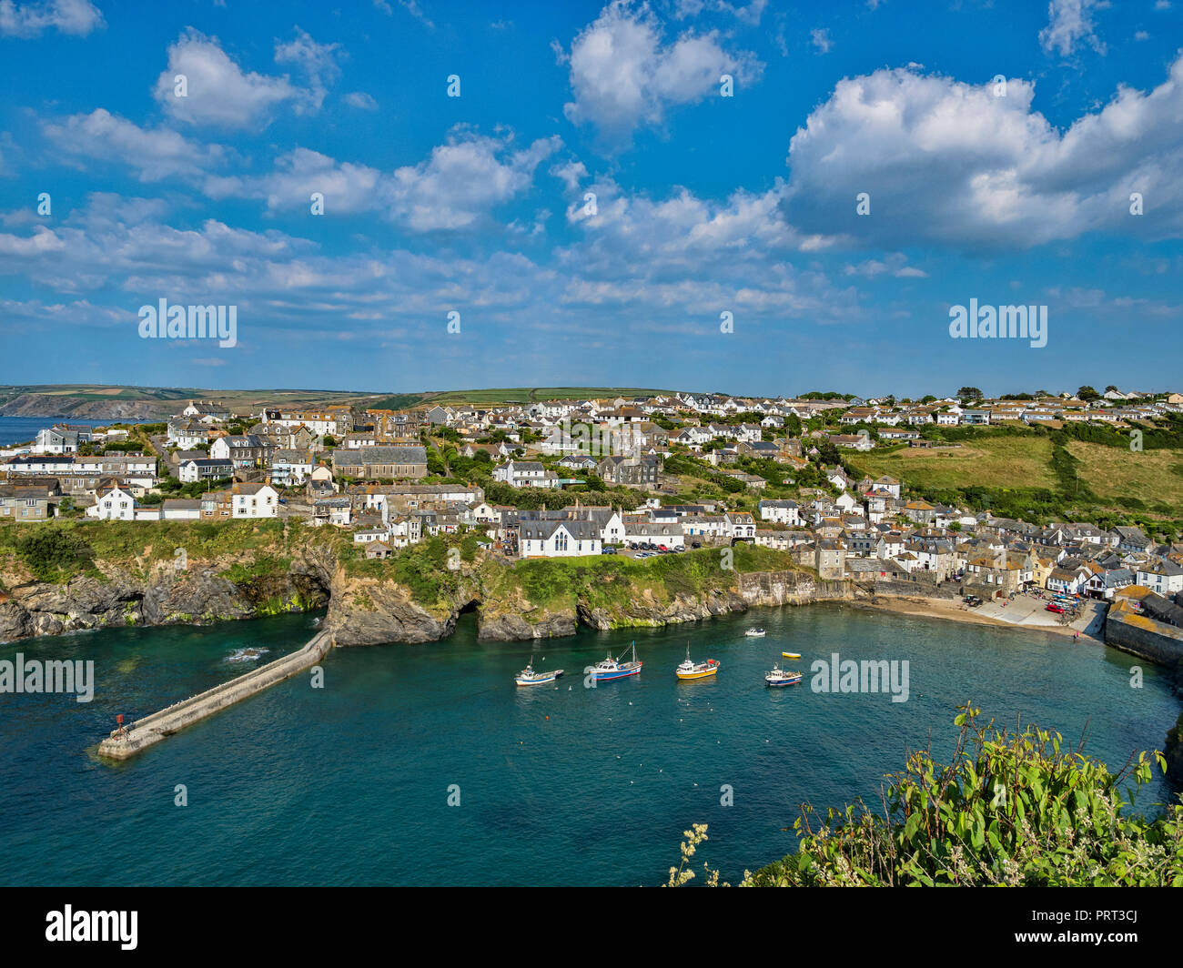 29 June 2018: Port Isaac, Cornwall, UK - Port Isaac, Cornwall, UK ...