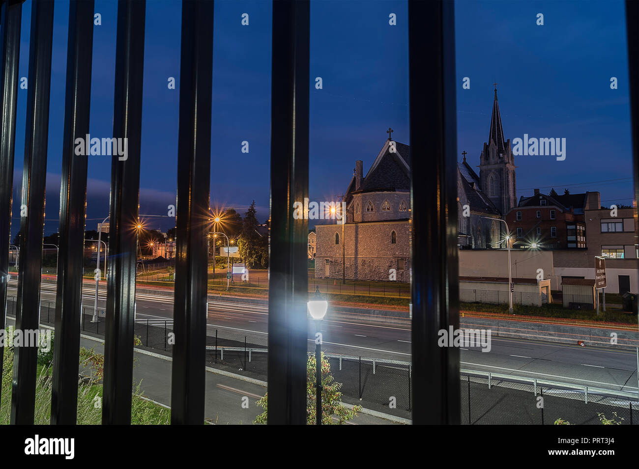 UTICA, NY, USA - OCT. 03, 2018: The history of Holy Trinity Roman ...