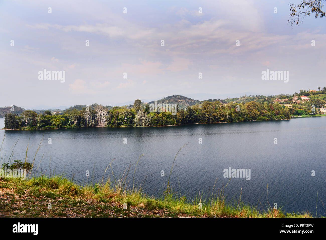 Scenic lake Kivu in western Rwanda Stock Photo - Alamy