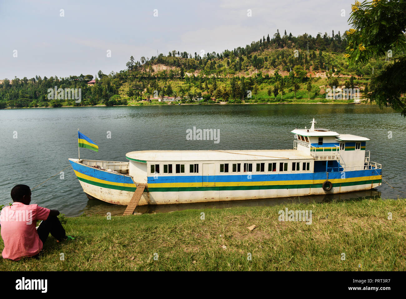 A Rwandan boat in lake Kivu, Rwanda Stock Photo - Alamy