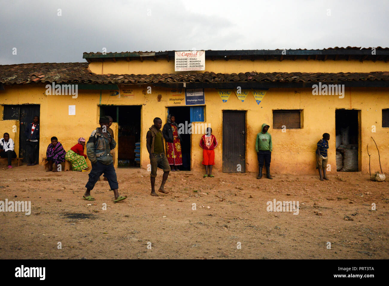 A rural shopping complex in western Rwanda Stock Photo - Alamy