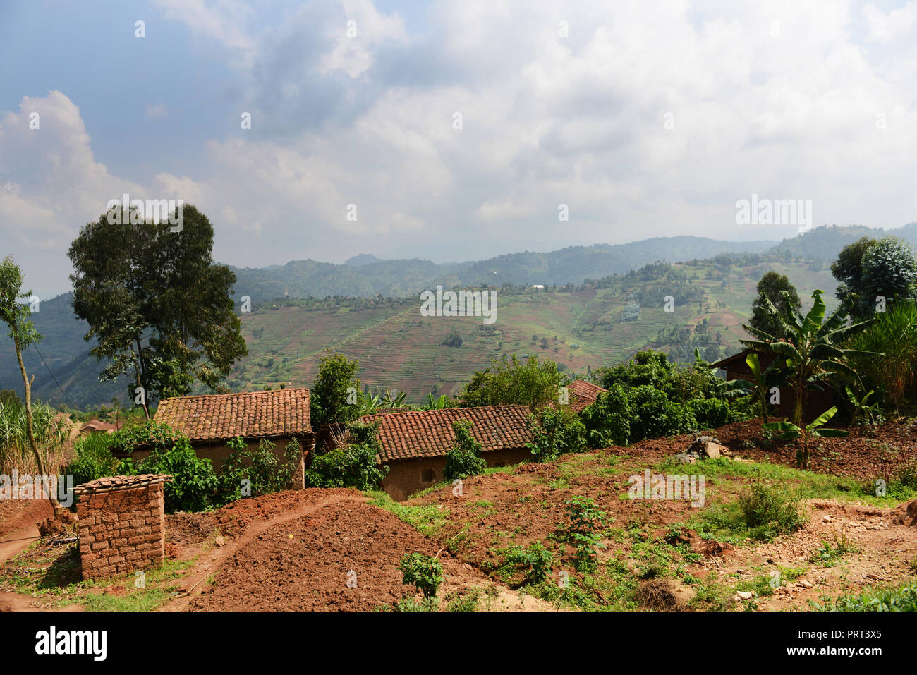 A small village in rural western Rwanda Stock Photo - Alamy