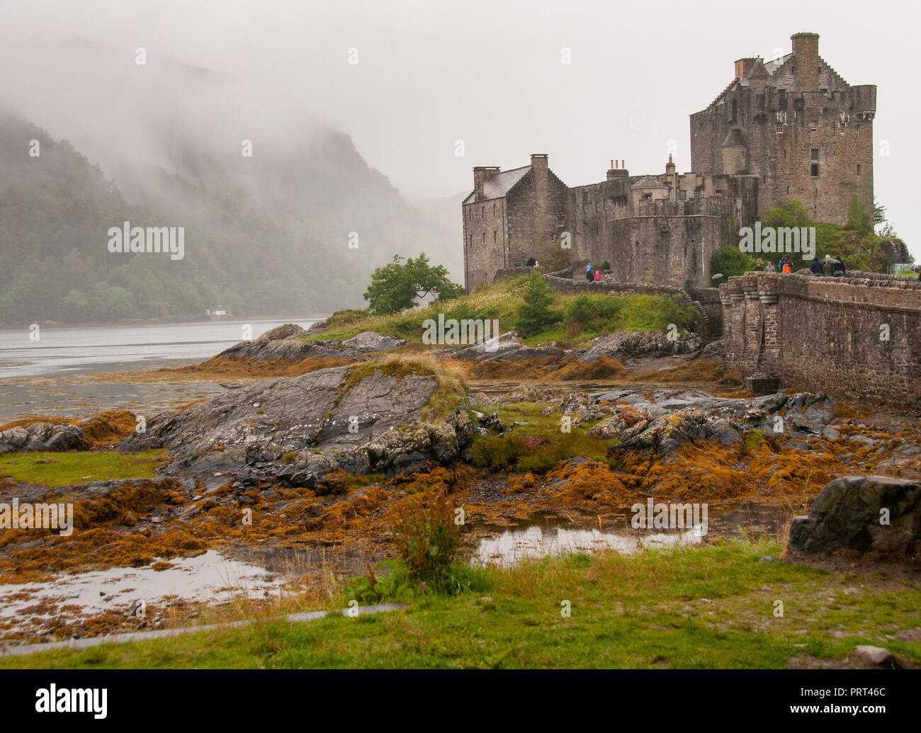 View of Eileen Donan historic house and castle of the MacRae family on ...