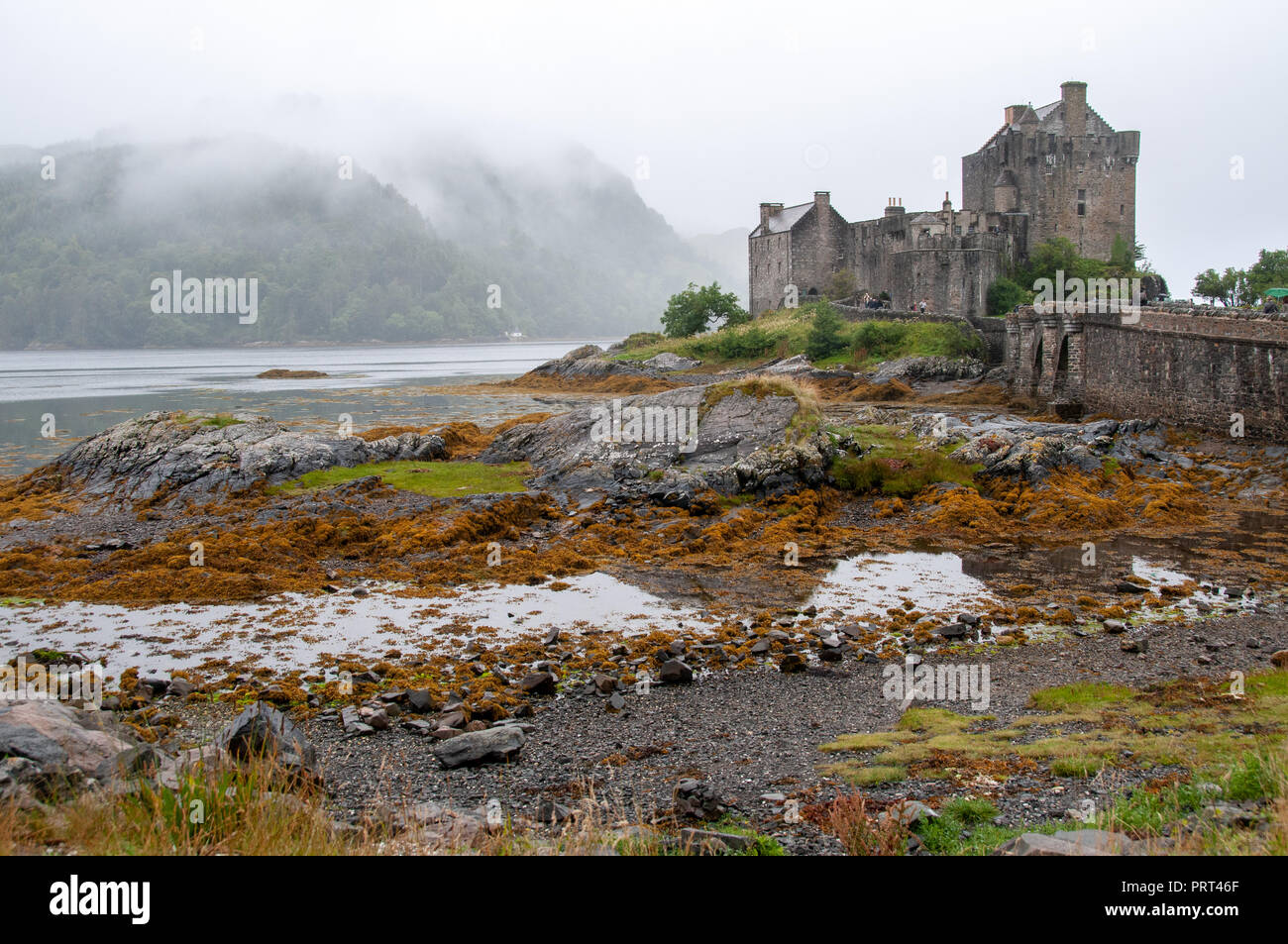 View of Eileen Donan historic house and castle of the MacRae family on ...