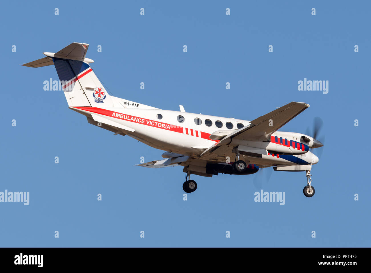 Air Ambulance Victoria Hawker Beechcraft B200C King Air twin engine ...
