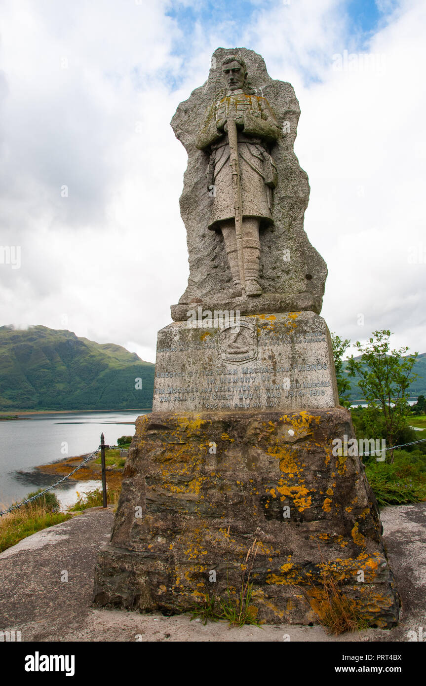 Huge statue of knight holding a downwards facing sword in remembrance ...