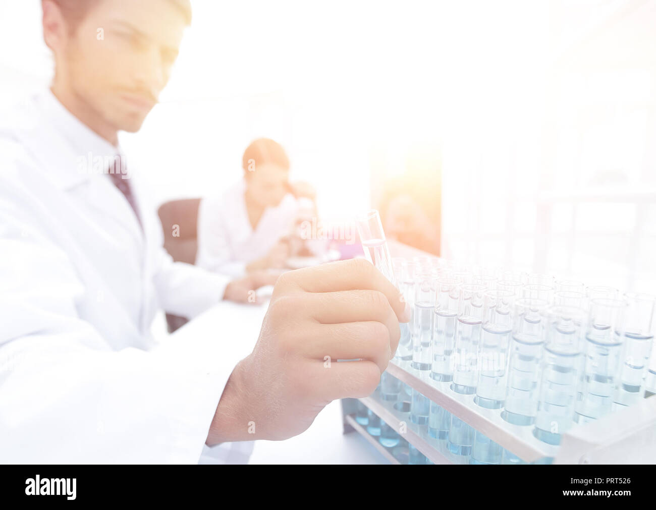 group of students carried experiment Stock Photo - Alamy
