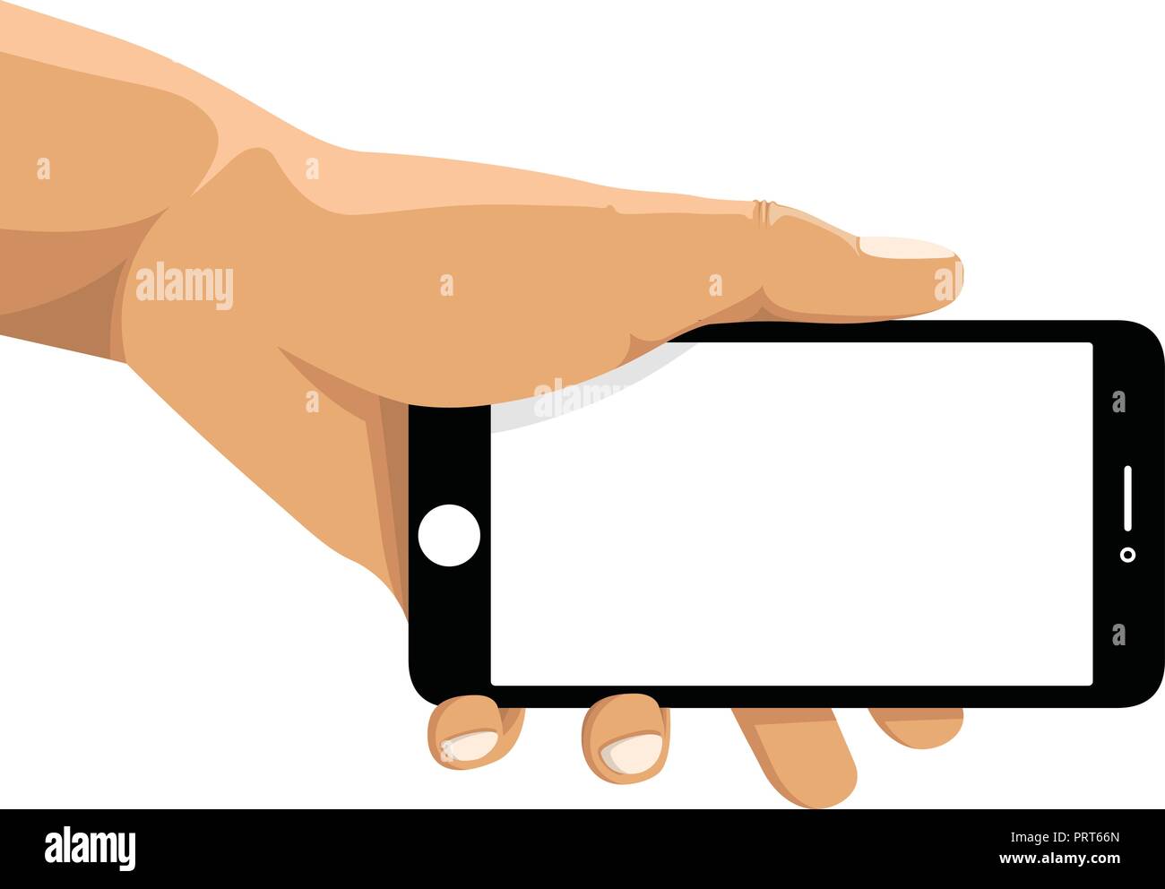 Female hand holding cellphone Stock Vector Images - Alamy