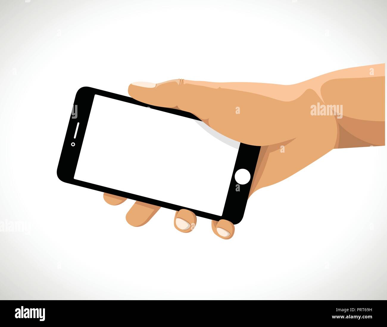 Phone mockup screen woman Stock Vector Images - Alamy