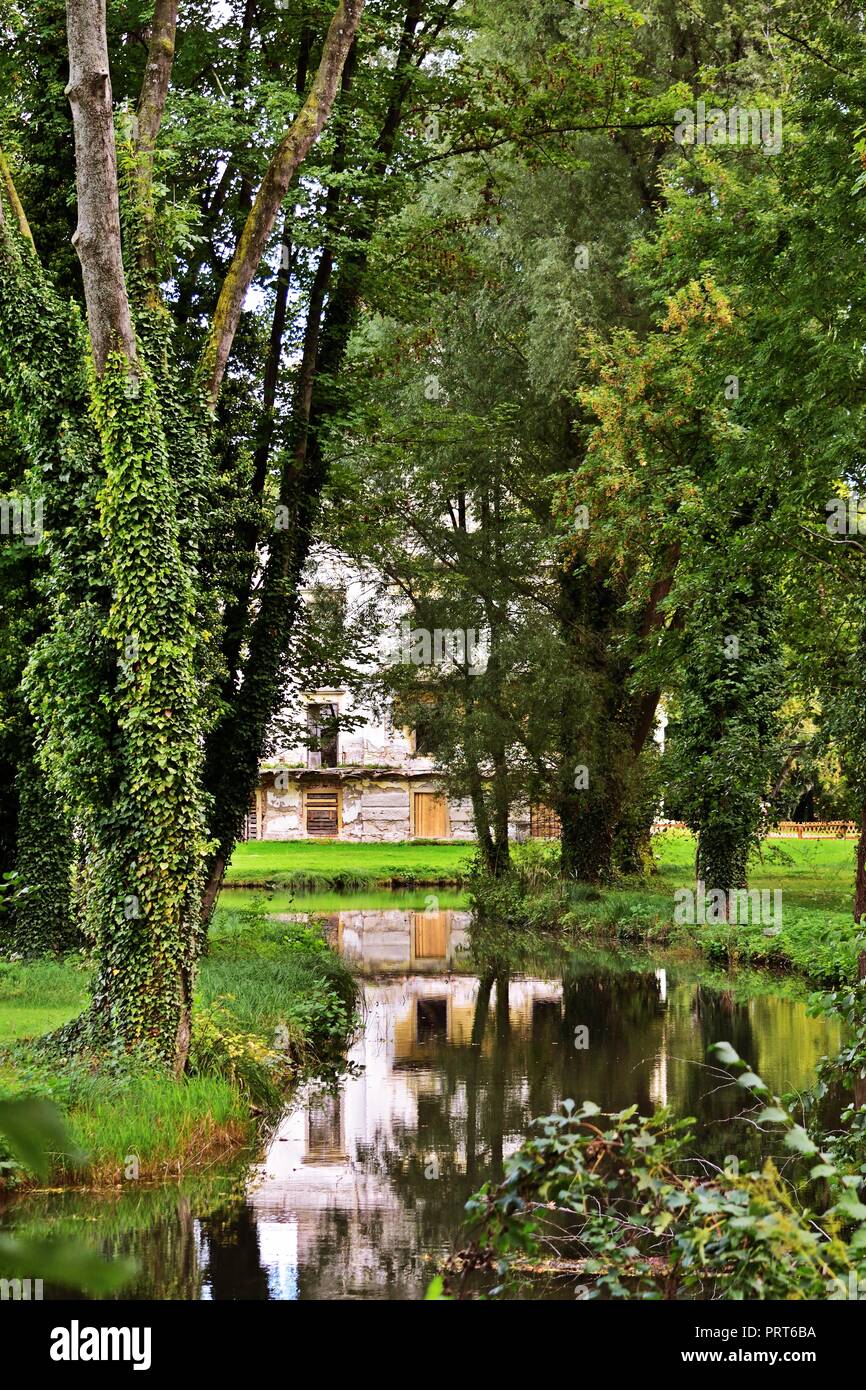 Ruins and park of Pottendorf Palace in Austria Stock Photo - Alamy