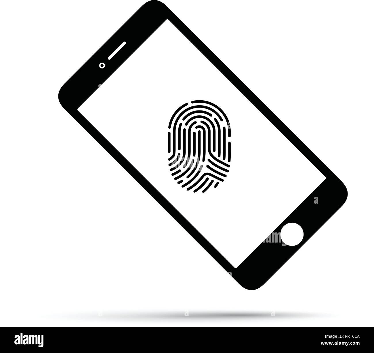 Finger smartphone finger vector black hi-res stock photography and ...