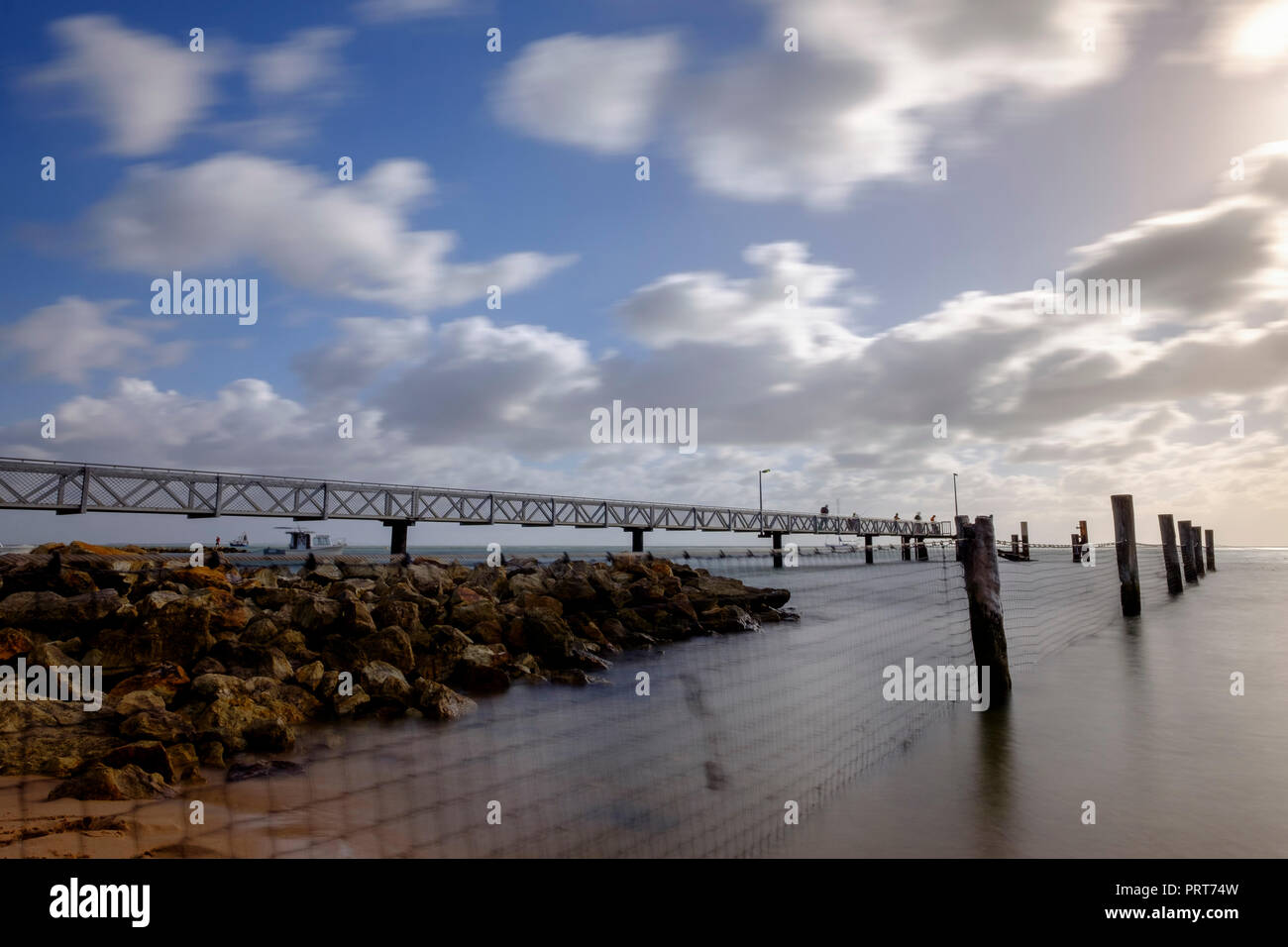 On the beachfront at Amity Point Stock Photo - Alamy