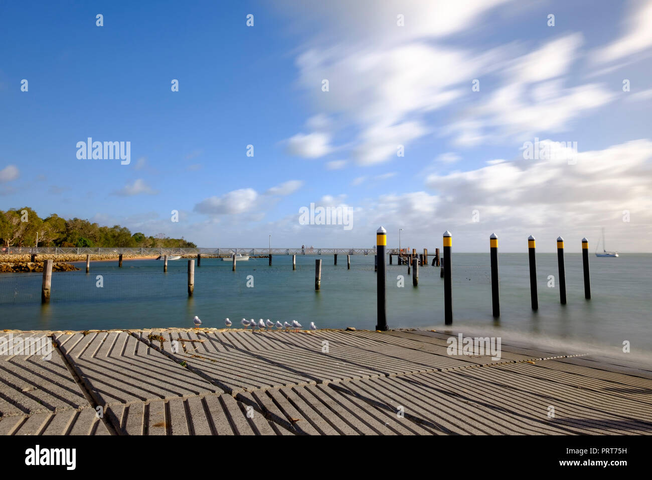 On the beachfront at Amity Point Stock Photo - Alamy