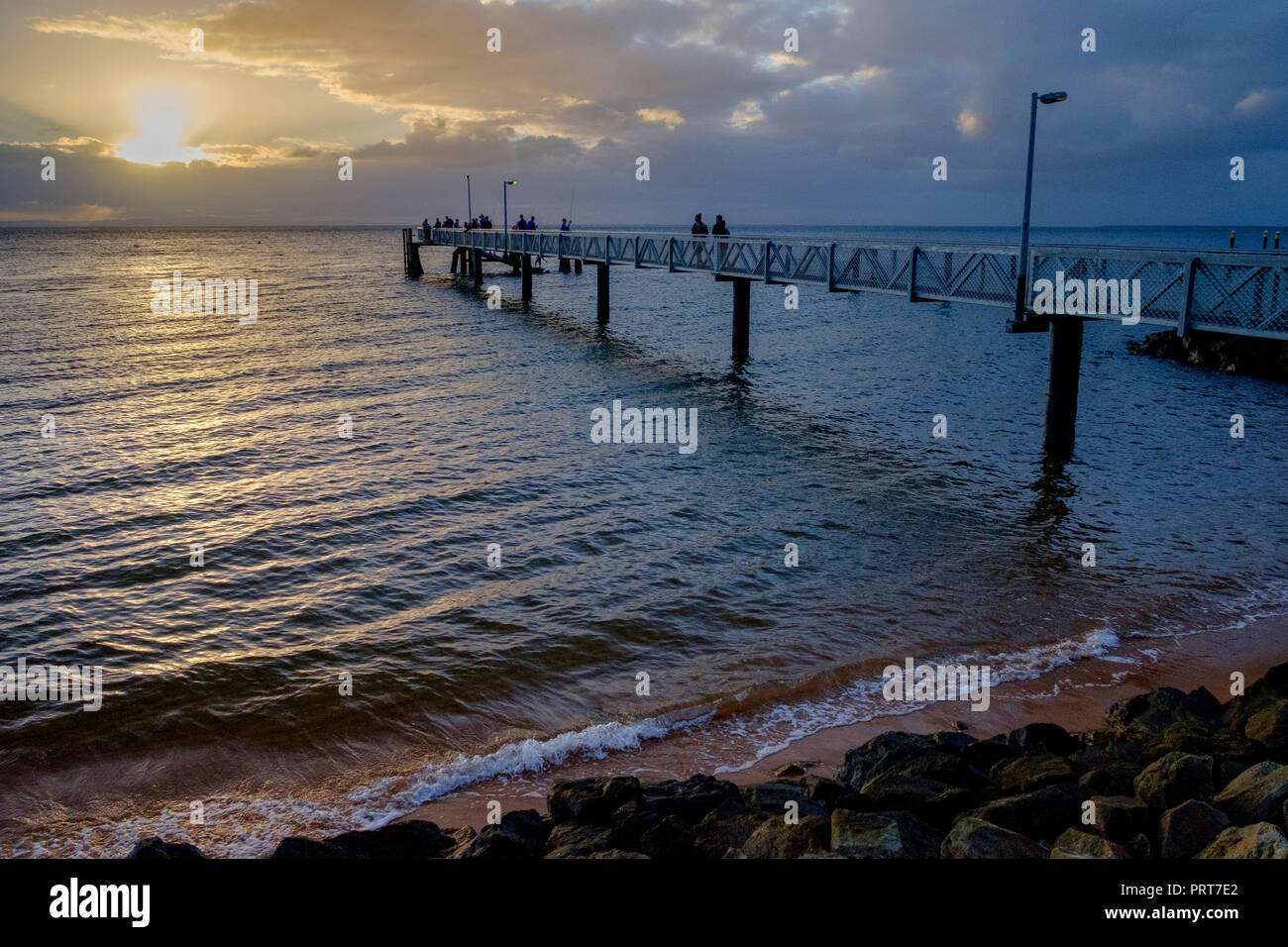 On the beachfront at Amity Point Stock Photo - Alamy