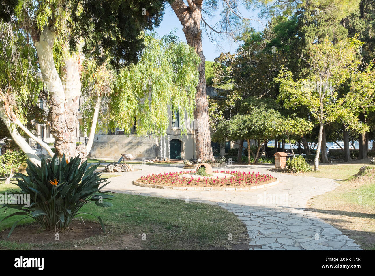 People's Garden at the Municipal Gallery of Corfu in Corfu Town Stock ...