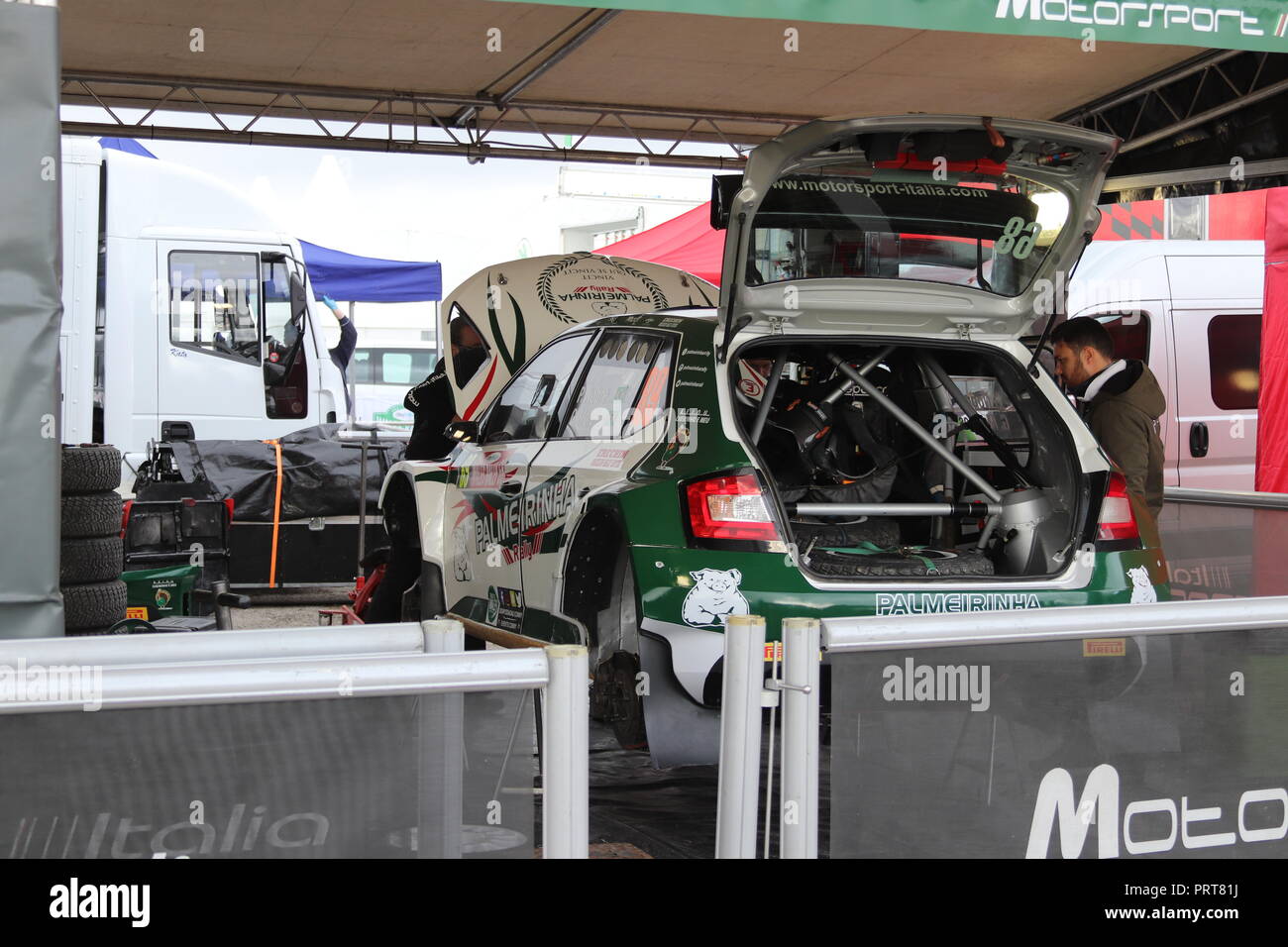 Wales Rally Village Deeside, Wales UK Stock Photo - Alamy