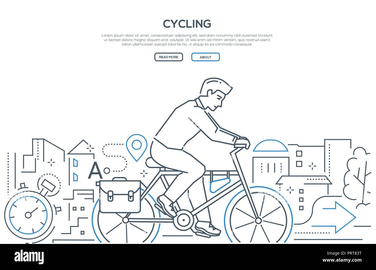 Cycling infographic design Stock Vector Images - Alamy