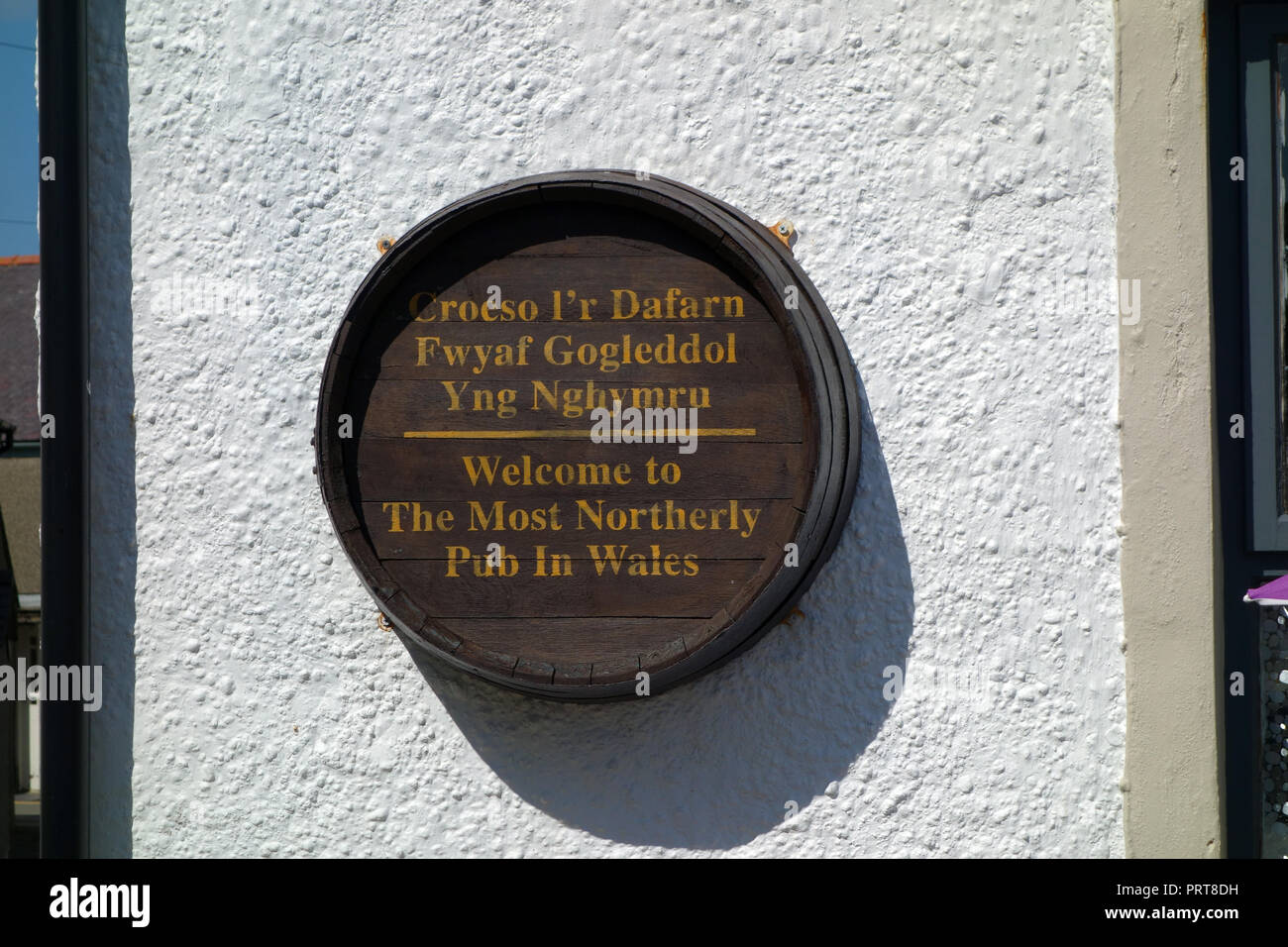 The Stag Inn (the Most Northerly Pub in Wales) in the Fishing Village ...