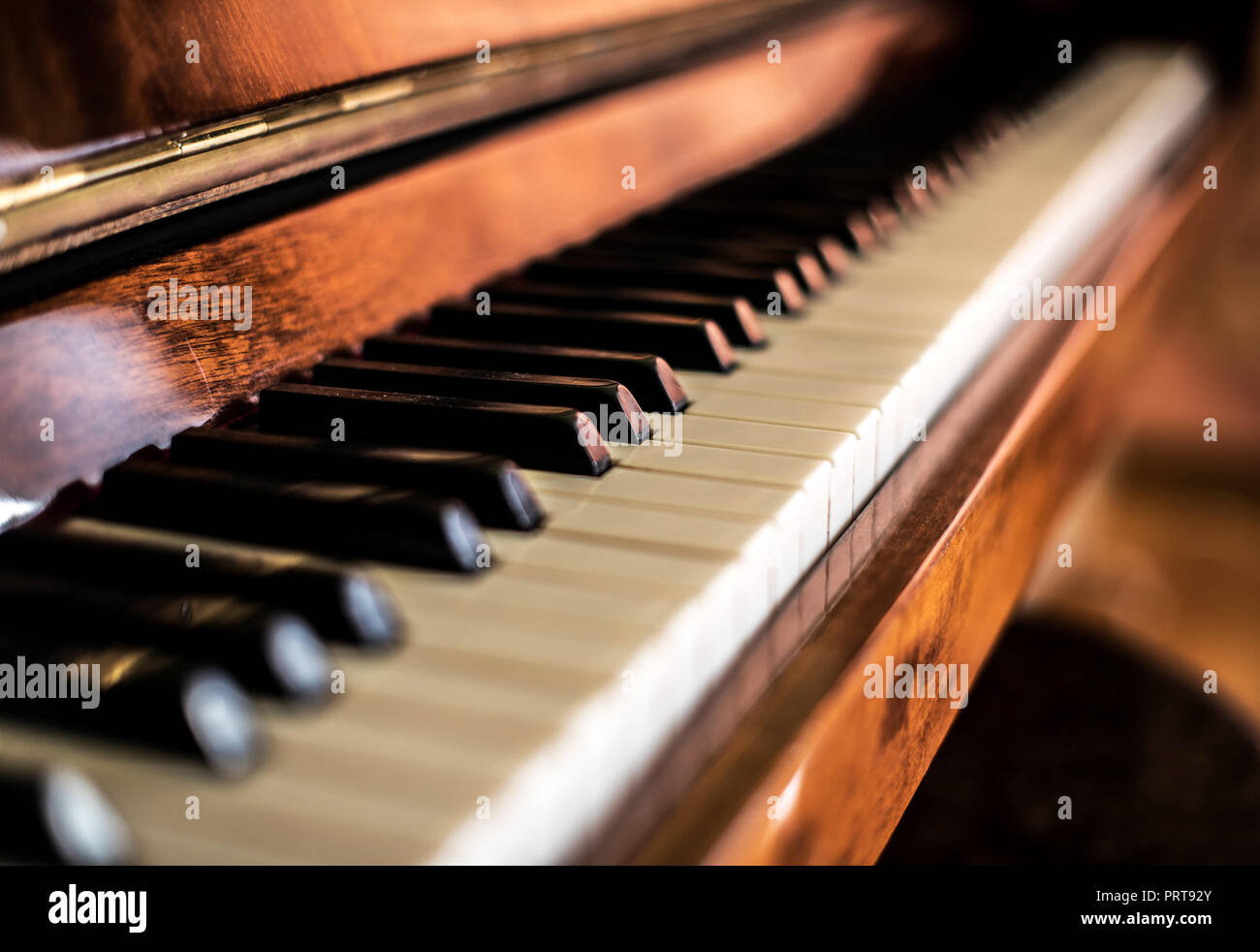 Piano keys. Piano shot close up. Musical instrument Stock Photo - Alamy