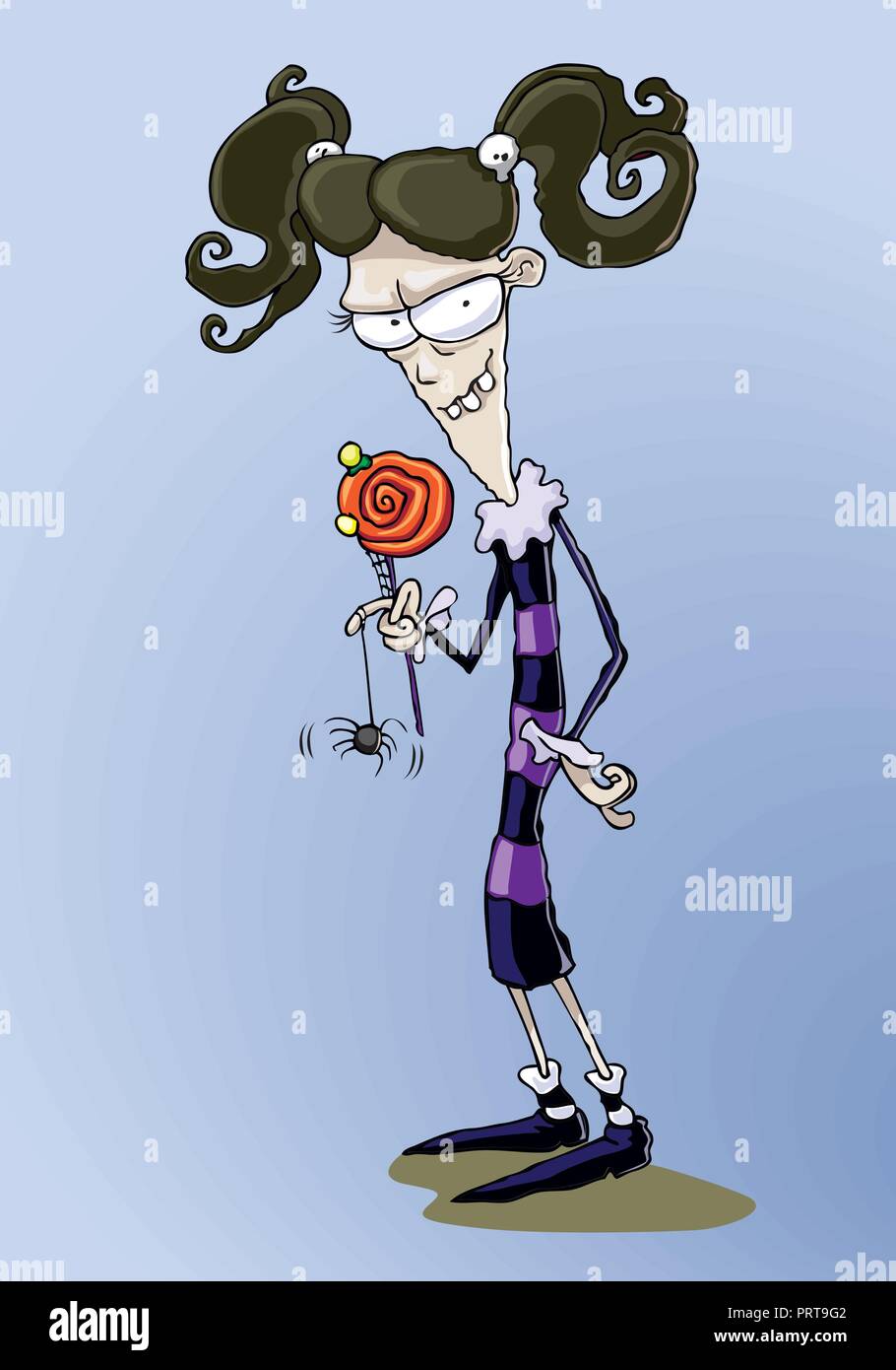 Creepy weird girl Stock Vector Image & Art - Alamy