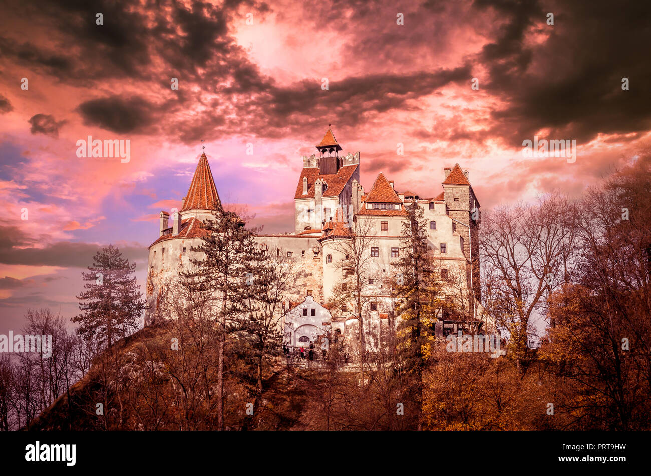 Bran Castle, Transylvania, Romania. A medieval building known as Castle ...